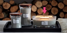 WoodWick – svíčka Fireside (Oheň v krbu), 453 g