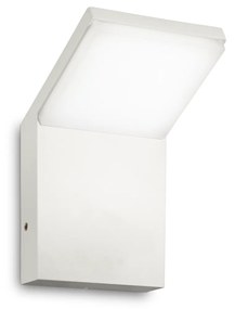 Exteriérové ​​nástěnné svítidlo Ideal lux 221502 STYLE AP1 BIANCO 1xLED 9W / 680lm 4000K bílá IP54 Venkovní nástěnná svítidla