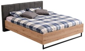 Dřevěná postel Nante 180x200, dub, bez matrace