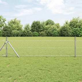 Hexagonální kotvení plotu 10 x 0,8 m Pozinkovaná ocel Stříbrná 3352916