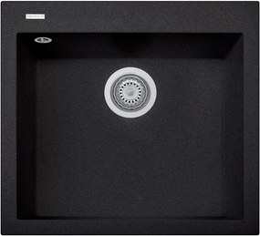 Sinks Sinks CUBE 560 Metalblack + Sinks MIX 350 P lesklá