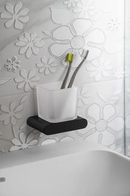 Sapho, FLORI pohár, černá matná/mléčné sklo, RF004/15