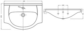Aqualine, SIMPLEX ECO 65 umyvadlová skříňka 63x83,5x30,7cm, SIME650