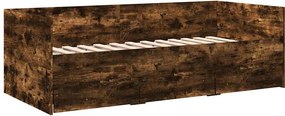 Válenda se zásuvkami bez matrace kouřový dub 100 x 200 cm 3280815