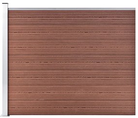 Plotový dílec WPC 175 x 146 cm hnědý 148981