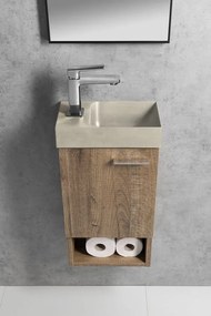 Sapho Piccolino betonové umývátko 30,8 x 10 x 17 cm baterie vlevo písková PK30014