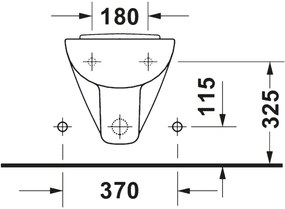 Duravit 22371500002 - Závěsný bidet D-CODE keramika/lesklá bílá