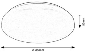 Rabalux 71036 - LED RGB Stmívatelné stropní svítidlo CERRIGEN LED/48W/230V