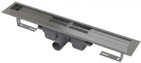 Alcadrain Odtokové žlaby - Sprchový žlab Professional Low 750 mm, s okrajem pro plný rošt, nerez APZ106-750