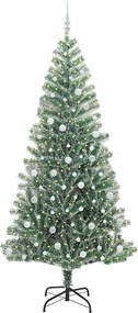 Umělý vánoční stromeček se sněhem a LED osvětlením 240 cm 3396836