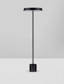 LED černá stojací lampa Vetro