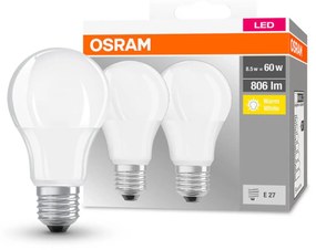 OSRAM LED žárovka Classic E27 8,5W 2700K 806lm 2ks
