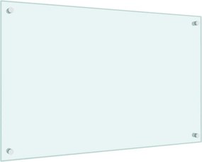 Kuchyňský panel mléčný 80 x 50 cm tvrzené sklo 249455