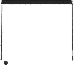 Zatahovací markýza s LED 250 x 150 cm antracitová 145917