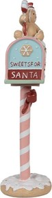 Vánoční dekorace schránka s perníčkem Gingerbread Mailbox Pastello - 11*10*36 cm