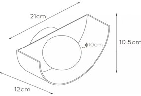 Lucide 45201/01/33 - Nástěnné svítidlo BENNI 1xG9/28W/230V