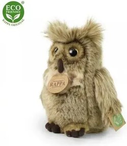 RAPPA Plyšový výr 17 cm / ECO-FRIENDLY / od 0 měsíců