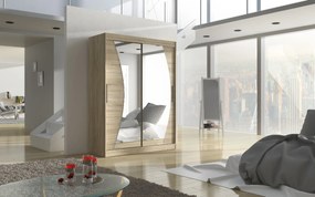 ADRK Furniture Skříň posuvná se zrcadlem MODESTO 150 ADRK-SW-MOD-S-150