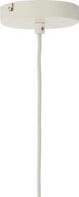 Krémové závěsné svítidlo s textilním stínidlem ø 12 cm Plumeria – Light &amp; Living