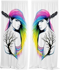 Závěsy Miss-art (Rozměr : 140x250, Materiál: Interlock)