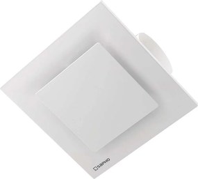 Sapho Tecto - Stropní ventilátor axiální, 20 W, potrubí 100 mm, bílá TC201
