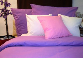 Veratex Přehoz na postel bavlna 140 x 200 cm fialkový 140 x 200 cm Povrch 100% bavlna, náplň 100% polyester duté vlákno