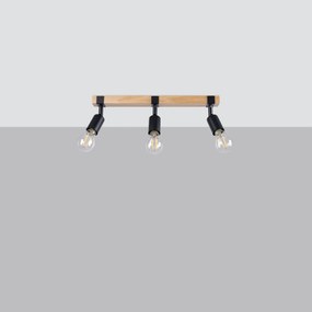 Sollux Lighting Stropní svítidlo ZUCA 3 černé