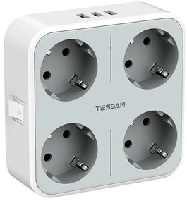 Zásuvka rozbočovací TEESAN TS-302-DE - rozbaleno - roztržený obal