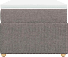 Box spring postel s matrací taupe 100 x 200 cm textil 3285550