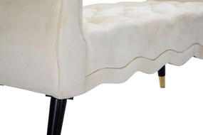 Designová lavice Dandelion 120 cm krémová