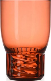 Skleněný pohár Trama 13 cm lososový
