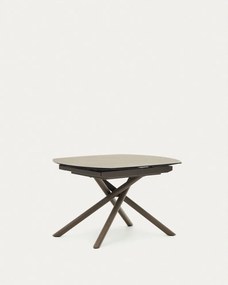 Rozkládací jídelní stůl s přídavnou deskou s keramickou deskou 100x130 cm Yodalia – Kave Home