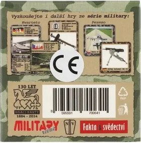 HRACÍ KARTY Pexeso Military Tanky / 80 kartiček