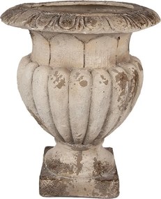 Béžový antik květináč v barokním stylu Baroque - Ø 30*35 cm