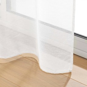 Hotová záclona z hladkého voálu LISSEA, bílá, 300 x 240 cm