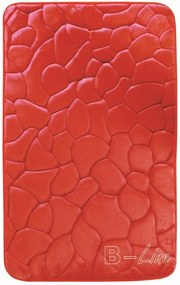 Koupelnová předložka 3D 0133 red 50 x 80 cm