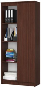 Regál R80 1D 4P CLP wenge