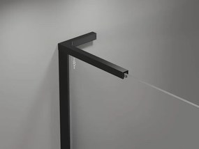 Mexen Mist L Duo sprchový kout otevírací 110 x 90 cm, černý rámeček, černý - 8A4L-110L-090P-70-70