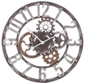 Nedis 306207 - Nástěnné hodiny 1xAA pr. 60 cm dřevo 306207