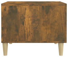 Konferenční stolek kouřový dub 50 x 50 x 40 cm kompozitní dřevo - Default Title