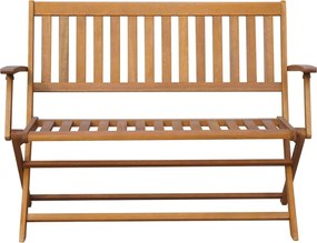 vidaXL Zahradní lavice s poduškou 120 cm masivní akáciové dřevo [3064262] Barva: Béžová