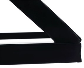 Příruční / noční stolek APIA MDF dub, kov černý lak