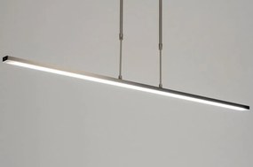 Závěsné designové LED svítidlo nad stůl Lineo Deluxe Silver