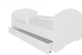 ADRK Furniture Postel s matrací, zábranou a šuplíkem PEPE 160x80