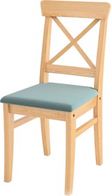 Potah na židli Ingolf s čalouněným sedákem barva zelená látka sametová