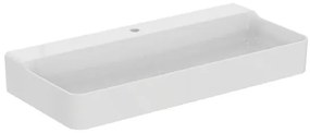 Ideal Standard Conca Ceram - Umyvadlo na desku 1000x450 mm, bez přepadu, otvor pro baterii, bílá T383501