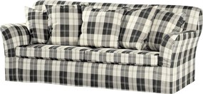Potah na pohovku IKEA  Tomelilla rozkládací barva černá látka pletený vzor, vzorované
