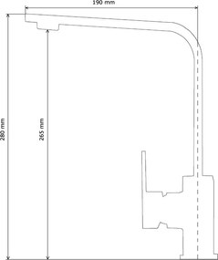 Gamma Moon, stojánková dřezová baterie, chrom lesklý, GMA-BNK-CH