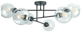 Keter Lighting Lustr na tyči VASCO 6xE27/60W/230V černá/čirá KE0146