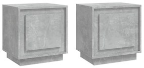 Noční stolky 2 ks betonově šedé 44x35x45 cm kompozitní dřevo